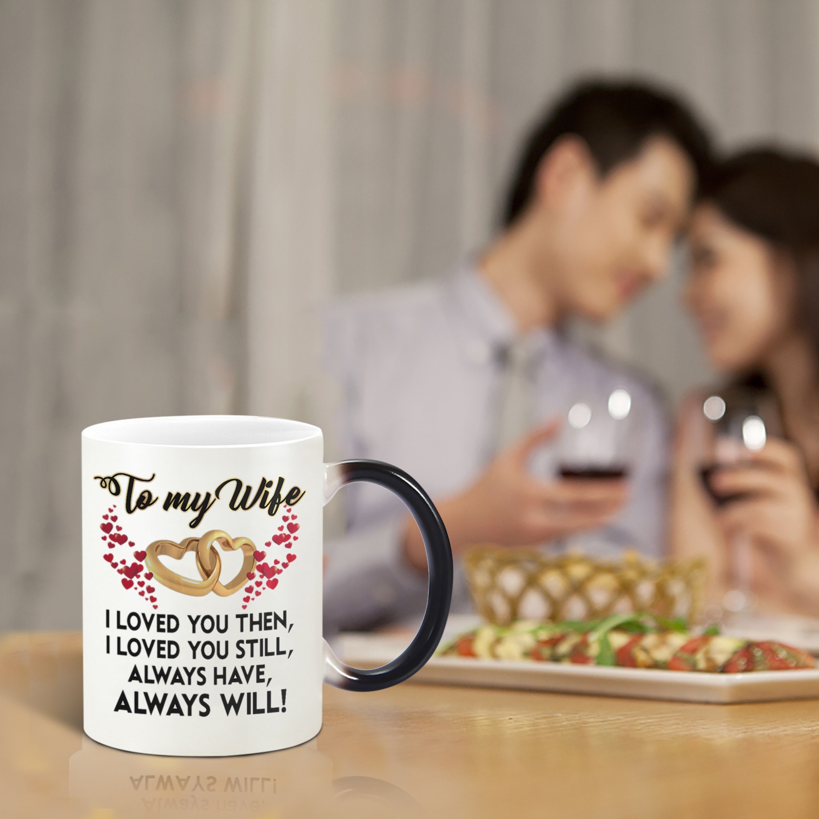 Thermal Color Change Cup Valentine's Day Romantic ... – Vicedeal