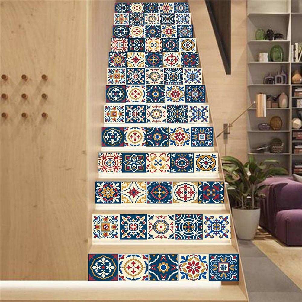 13pcs Staircase Stitching Series Color Tiles Decoration Home Waterproof ...
