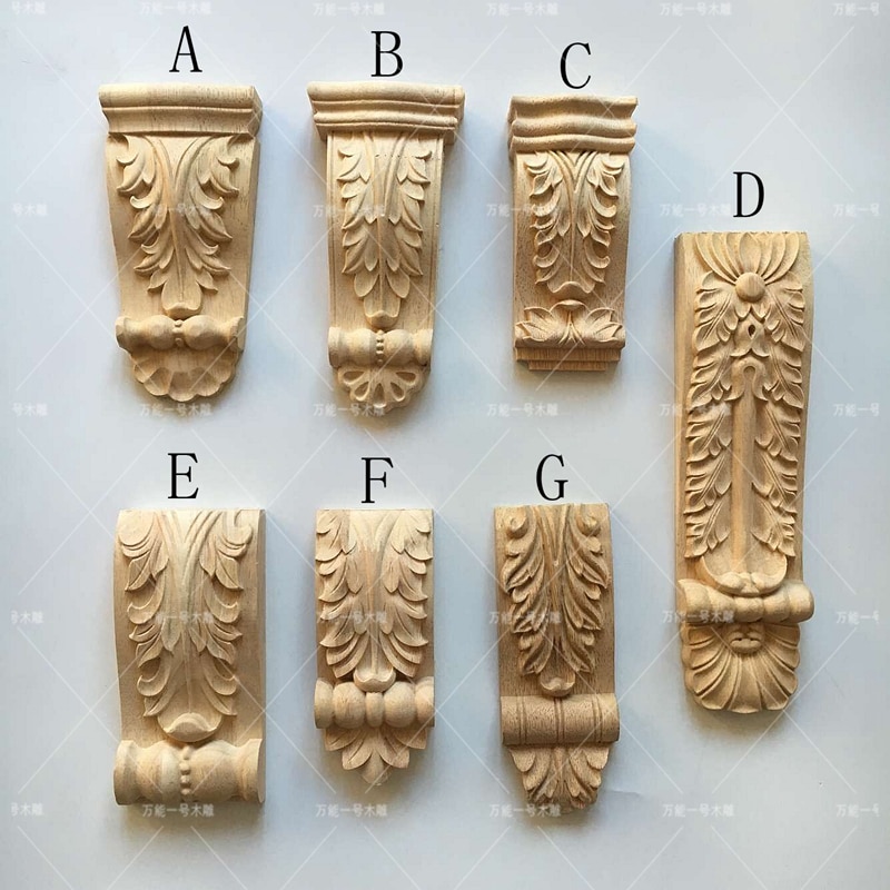 2 pcs/lot wood carving corbel column cap Stigma be... – Vicedeal
