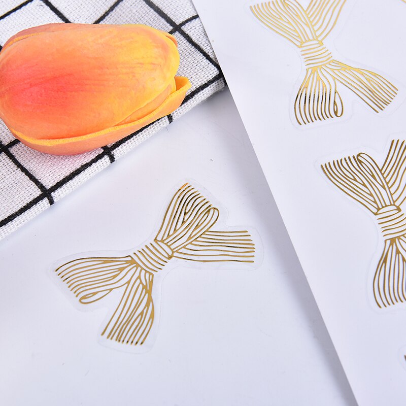 60 stk / parti sød guld bue knude gennemsigtig for... – Grandado