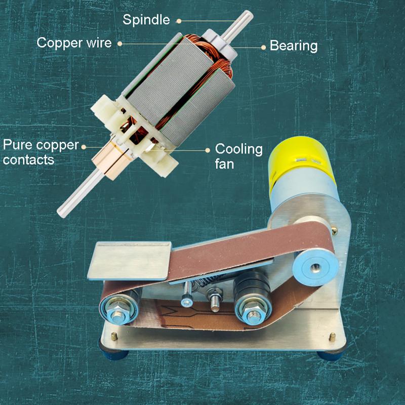 Mini Electric Belt Sander DIY Polishing Grinding M... – Grandado