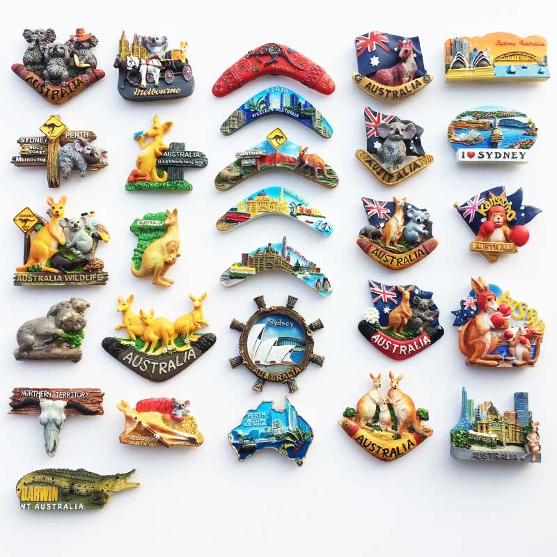 Australia 3D Fridge Magnets Tourism Souvenir Resin... – Grandado