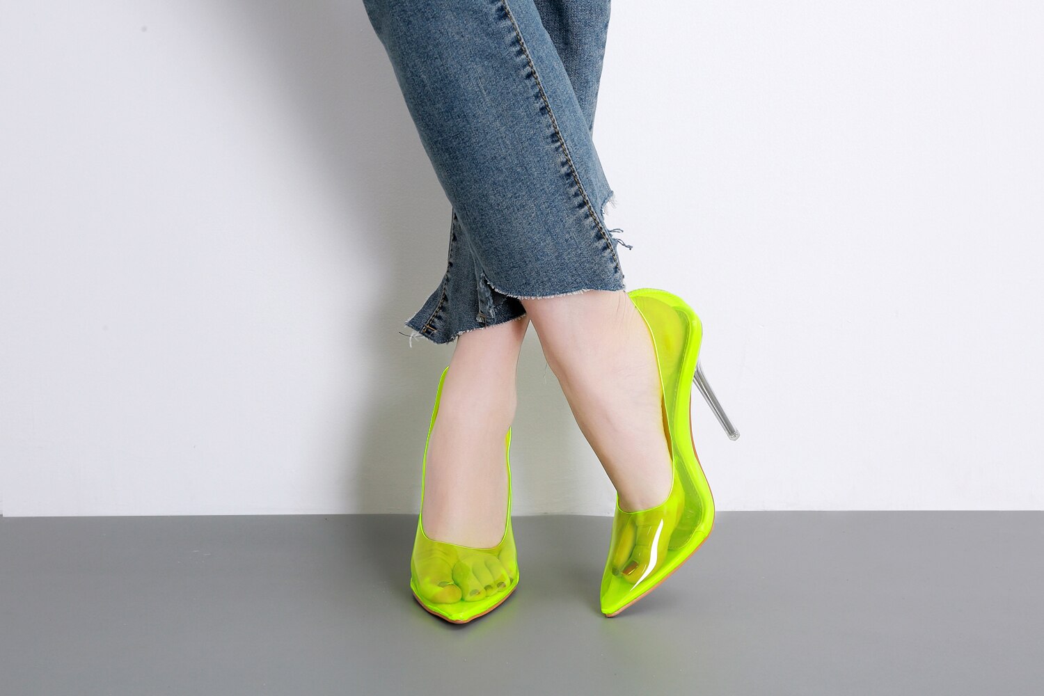 DongCiTaCi Women High Heels Pumps Clear Shoes Woma... – Vicedeal