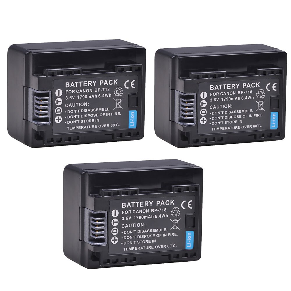 1790mAh BP-718 BP718 BP 718 Battery for Canon bp-7... – Vicedeal