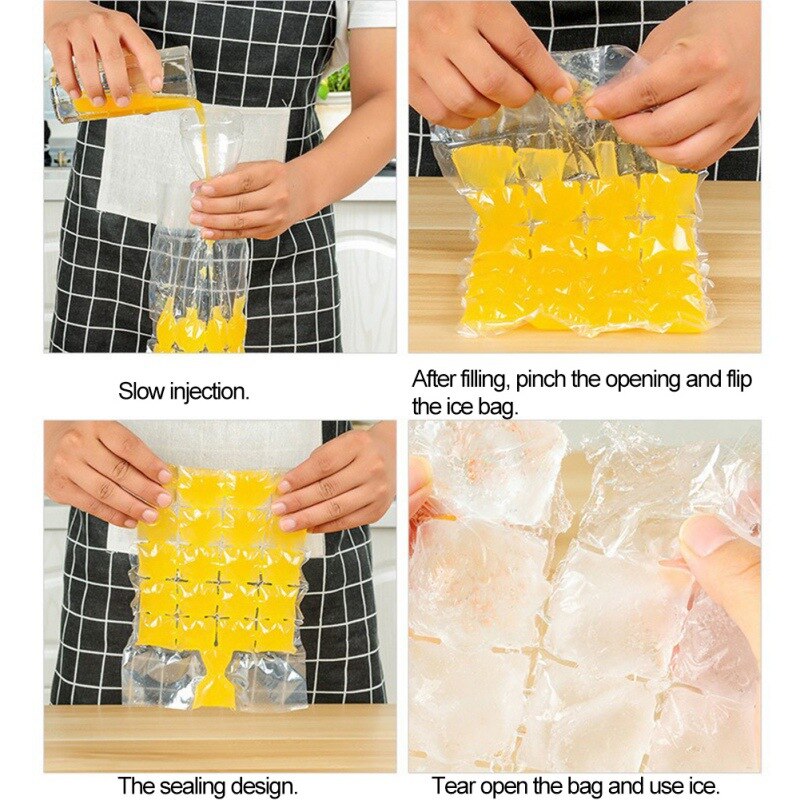 10 Stks/set Wegwerp Ijs Maken Zakken Ice Cube Tray... – Grandado