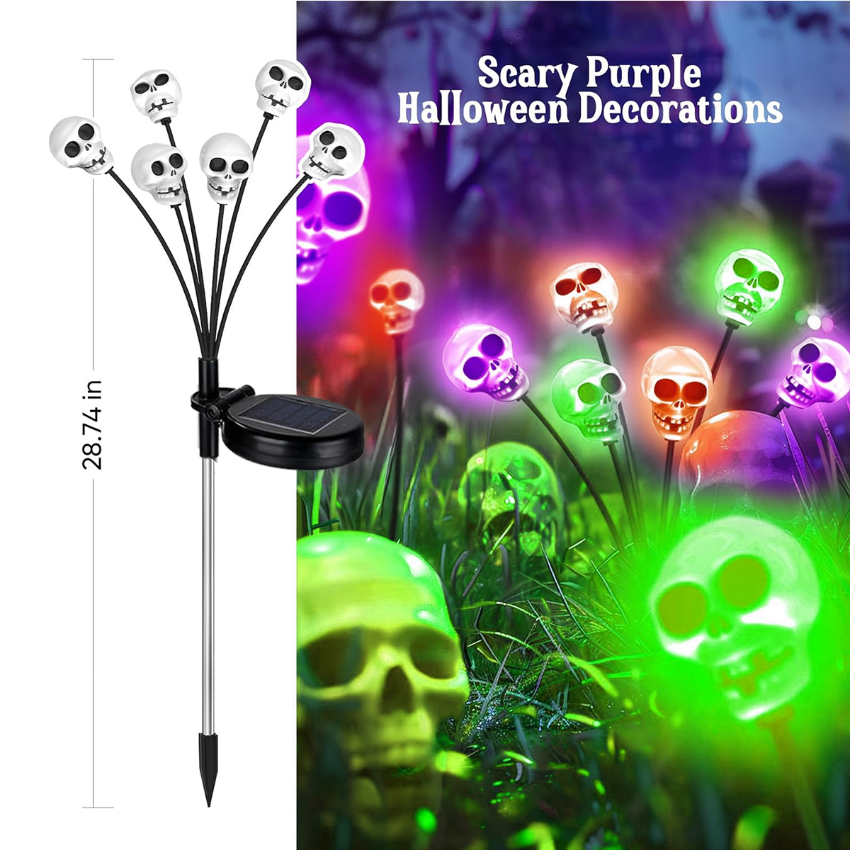 1/2pcs Halloween Solar Firefly Light LED Swaying G... – Vicedeal