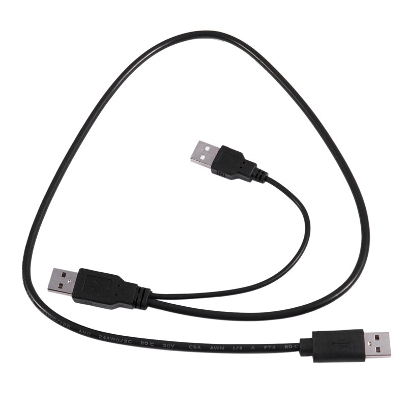 USB 2.0 Type A Male to Dual USB A Male Y Splitter ... – Vicedeal