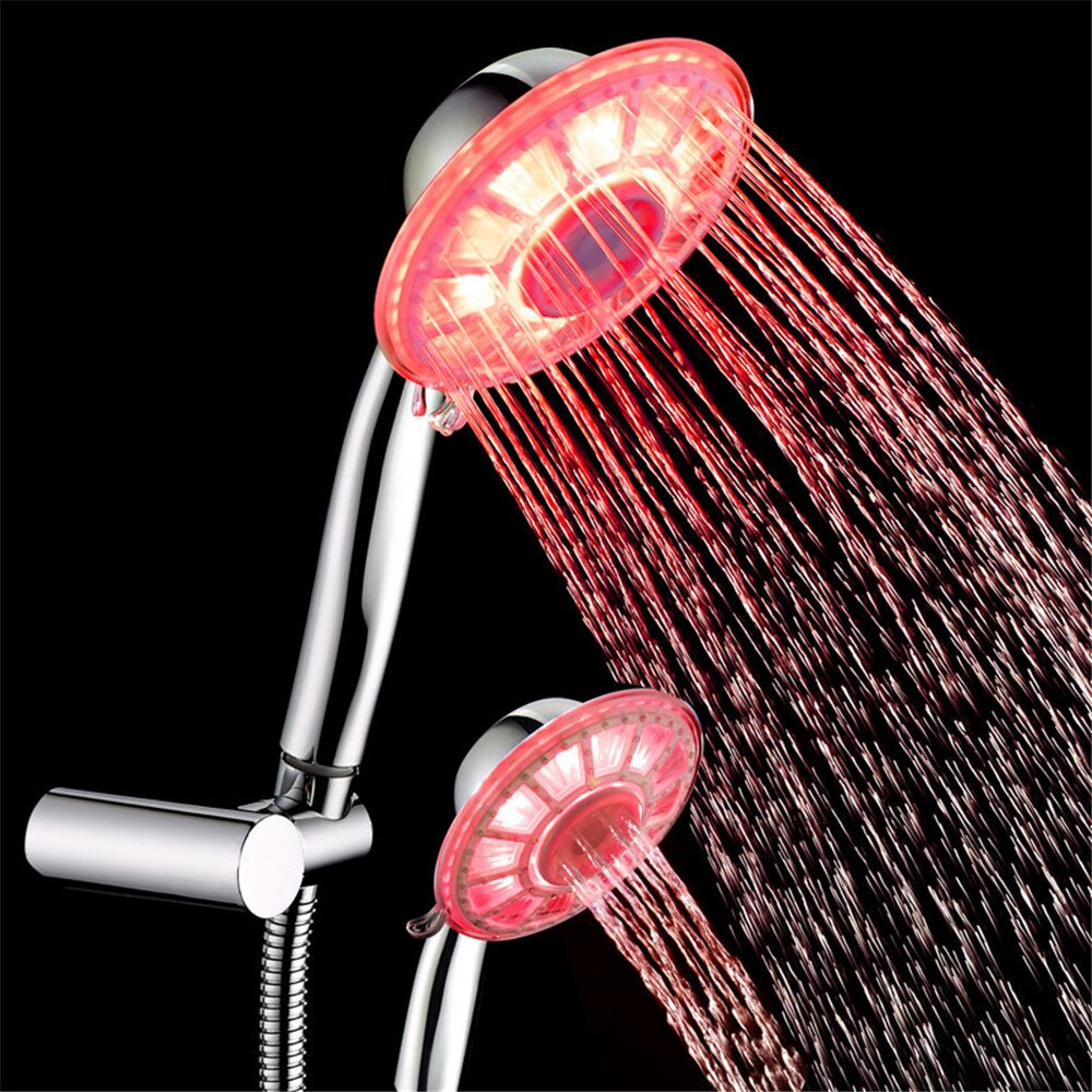 7 Colors Led Temperature Sensitive Rainfall Round ... – Grandado