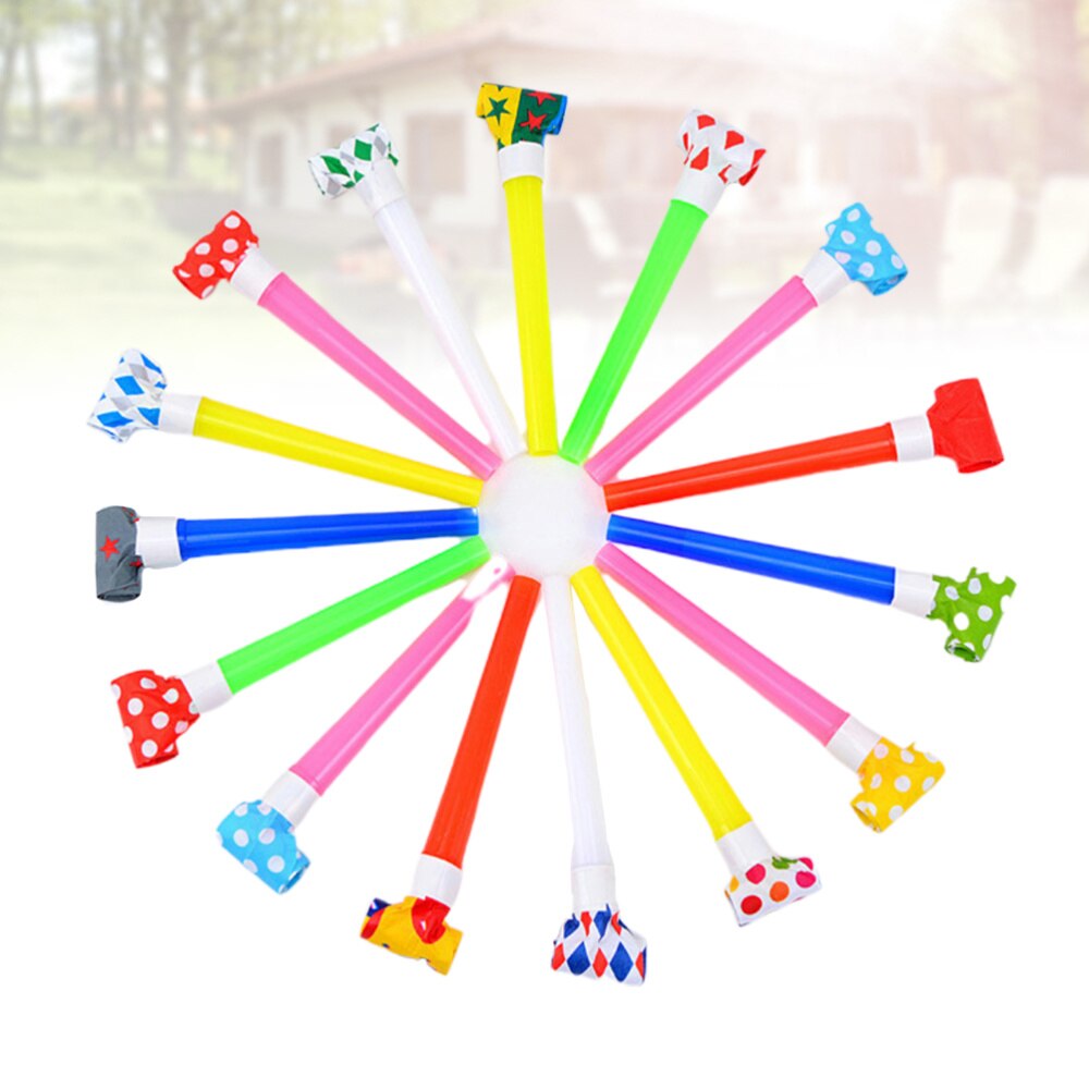 Birthday Party Whistles Colored Musical Blowouts P... – Grandado