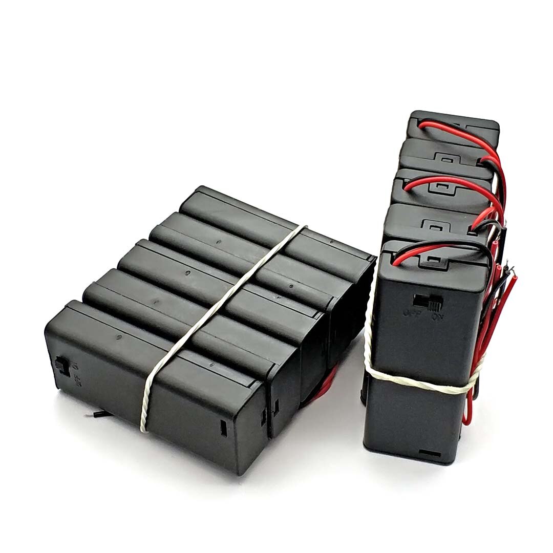 2 * AAA Battery Holder Case Box with Leads with ON... – Grandado
