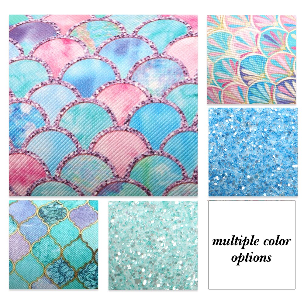 5pcs/lot 20*34cm Christmas Fish Scales Glitter Pri... – Grandado