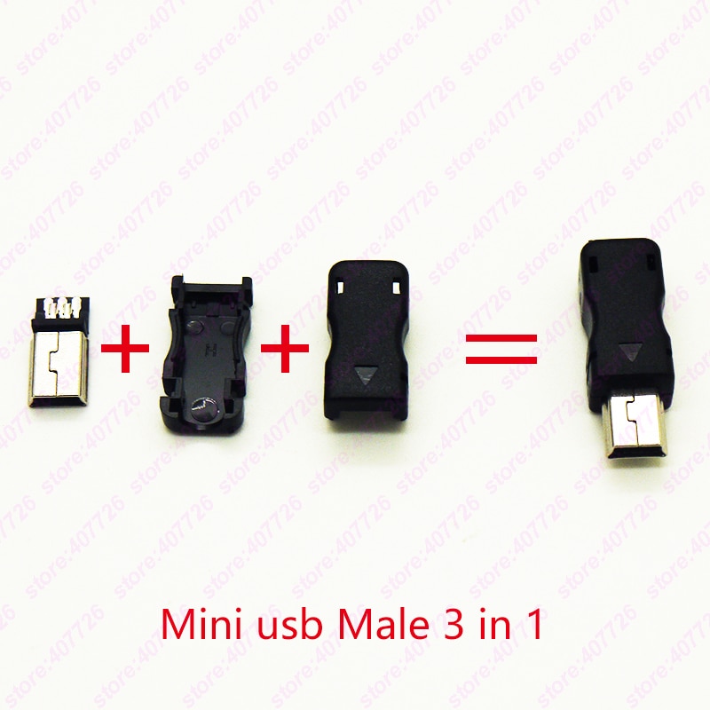 10Sets Mini USB Male Connector (3 IN 1 )Male Mini ... – Grandado