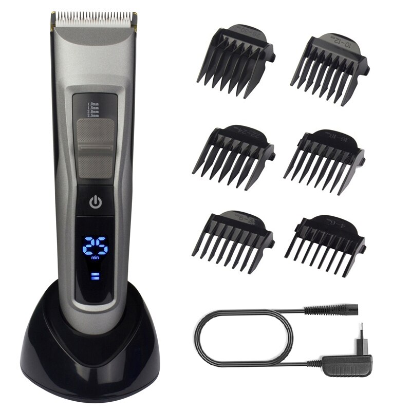 Pro Li hair clipper LCD men cord cordless recharge... – Grandado