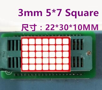 10pcs 3mm digital tube 5x7 Square LED Dot Matrix D... – Grandado