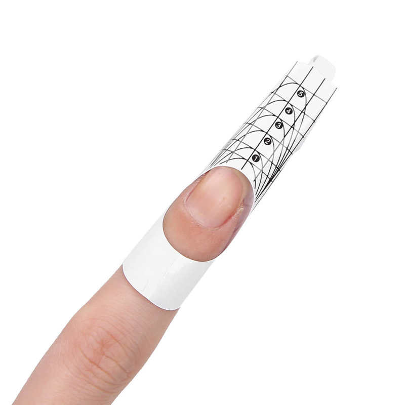 Nail Extension Sticker Nail Forms French Self‑Adhe... – Grandado