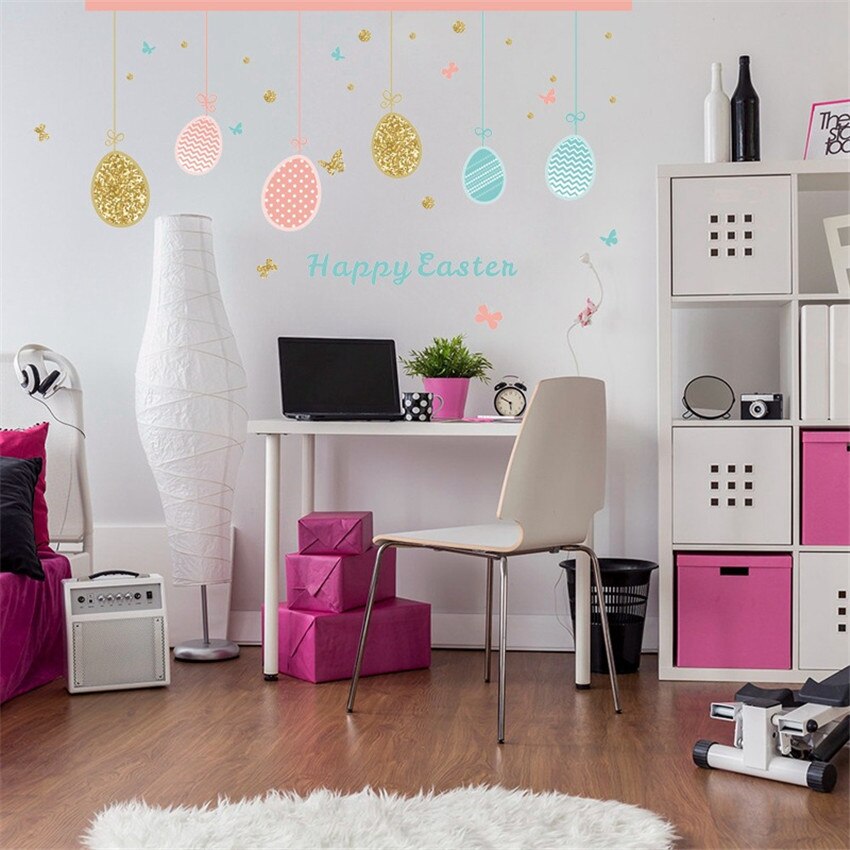 Happy Easter Wall Sticker Egg Wall Stickers For Ki... – Grandado
