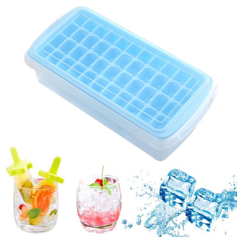 Ice Cube Tray Met Deksel En Bin, 44 Nugget Silicon... – Grandado