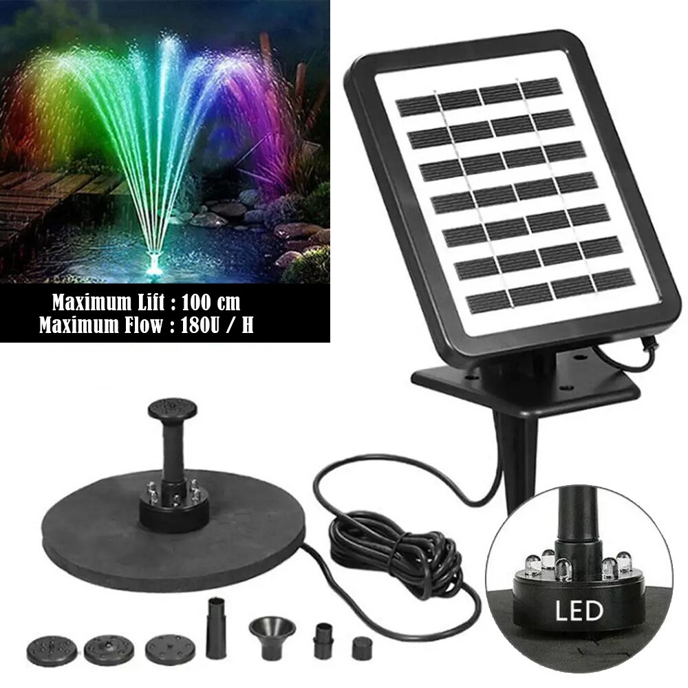 Solar Fontein Pomp Set Solar Fontein Pomp Met 7 No... – Vicedeal
