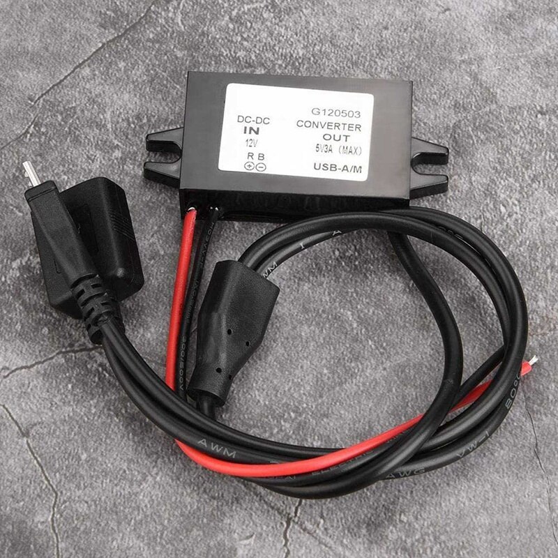 DC Voltage Converter 12V To 5V 3A USB-A/M Step-Dow... – Grandado