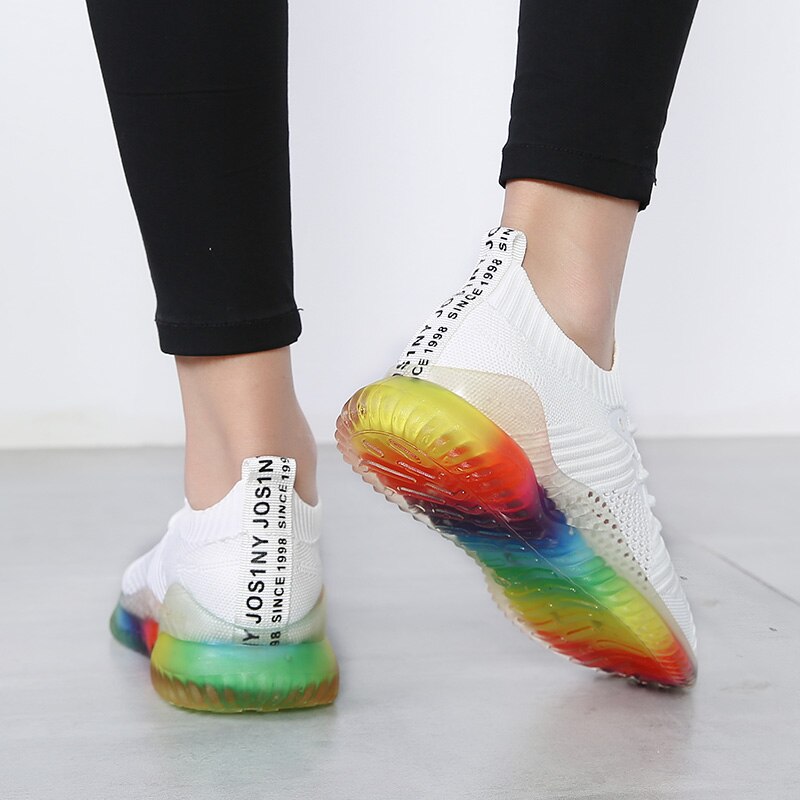 nuevos zapatos de arco iris transpirable malla but... – Vicedeal