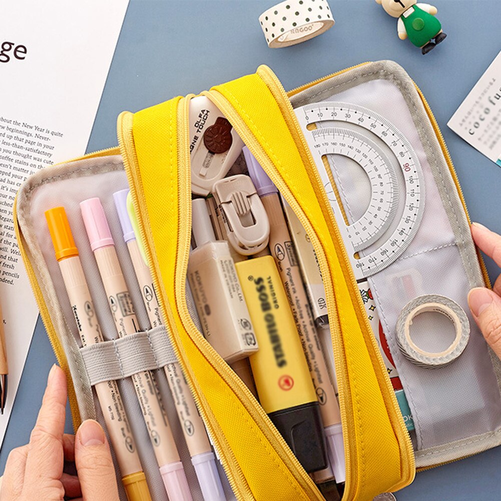 Pencil Case Multifunction Oxford Cloth 3 Compartme... – Vicedeal