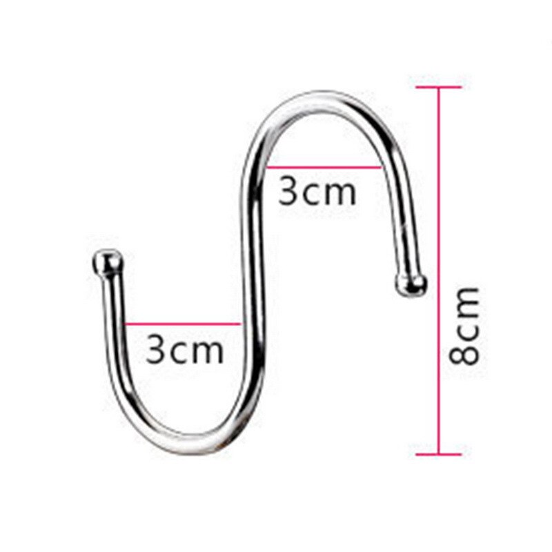 10Pcs Stainless Steel S-Shaped Hanger No-Mark Mult... – Grandado