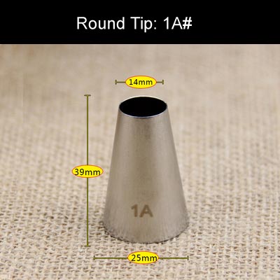 Round Tips Medium Decorating Nozzle Seamless Icing... – Vicedeal