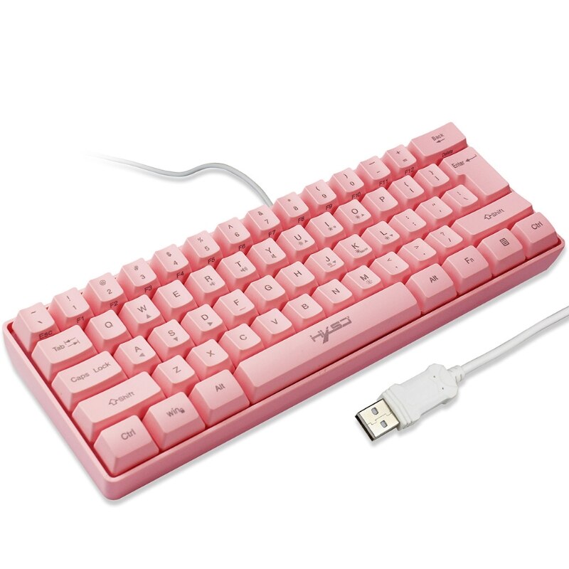 Wired 60% Compact Mechanical Keyboard, 61 Keys Blu... – Grandado