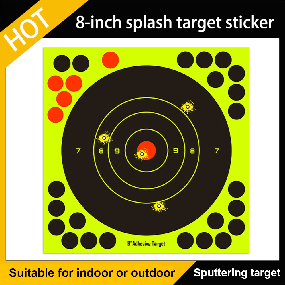 50Pcs/Lot Fluorescence Splash Flower Target 8-Inch... – Vicedeal