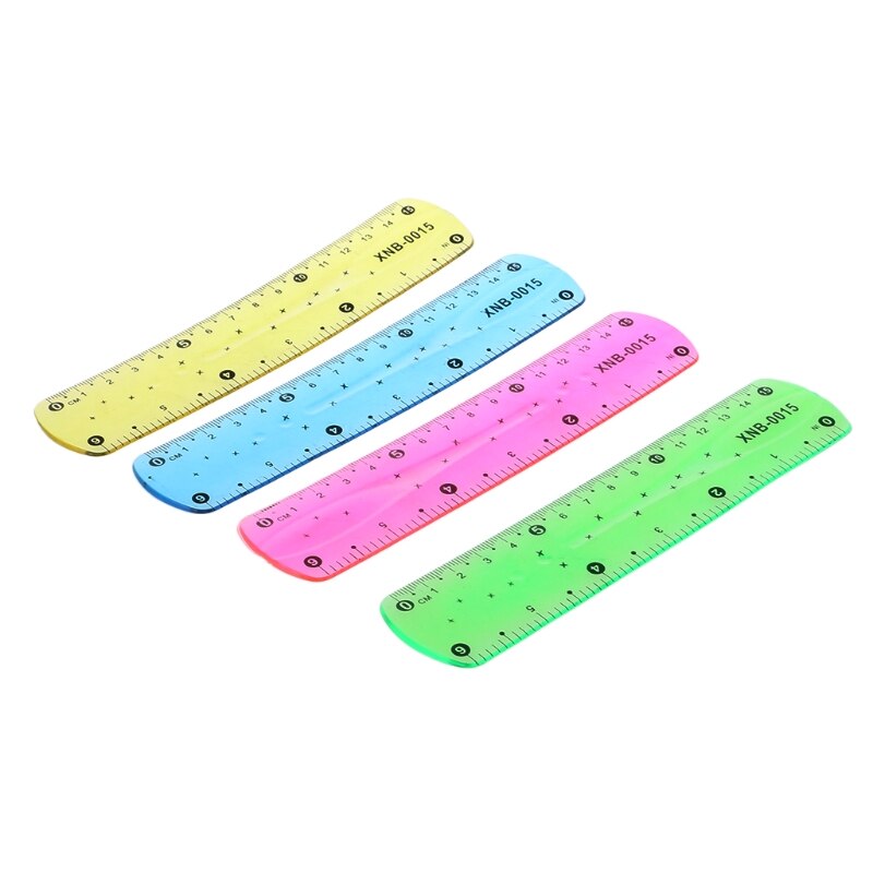 1PC Soft 15cm Ruler Multicolour Flexible Stationer... – Grandado