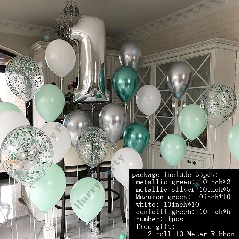 33Pcs/Set Baby Happy Birthday Balloons Decoration ... – Vicedeal