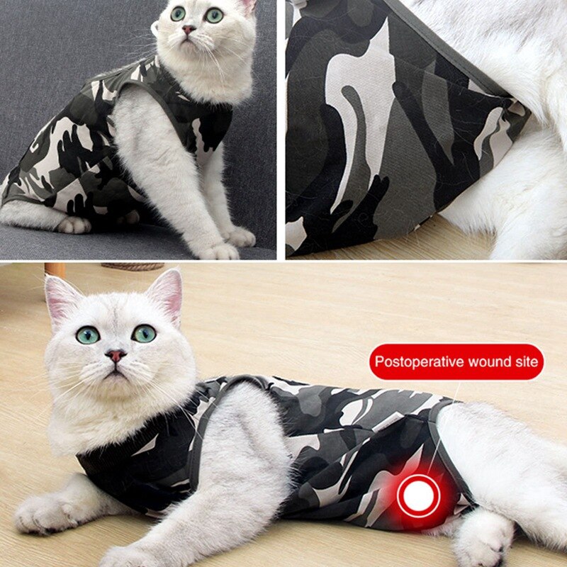 Pet Camouflage Suit Cat Vest Protective Clothing A... – Grandado