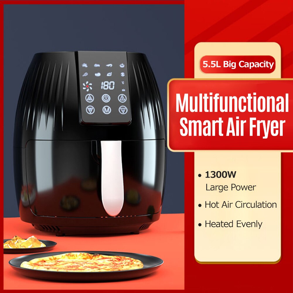 1300W Large Capacity Big Firepower Air Fryer 5.5L ... – Grandado