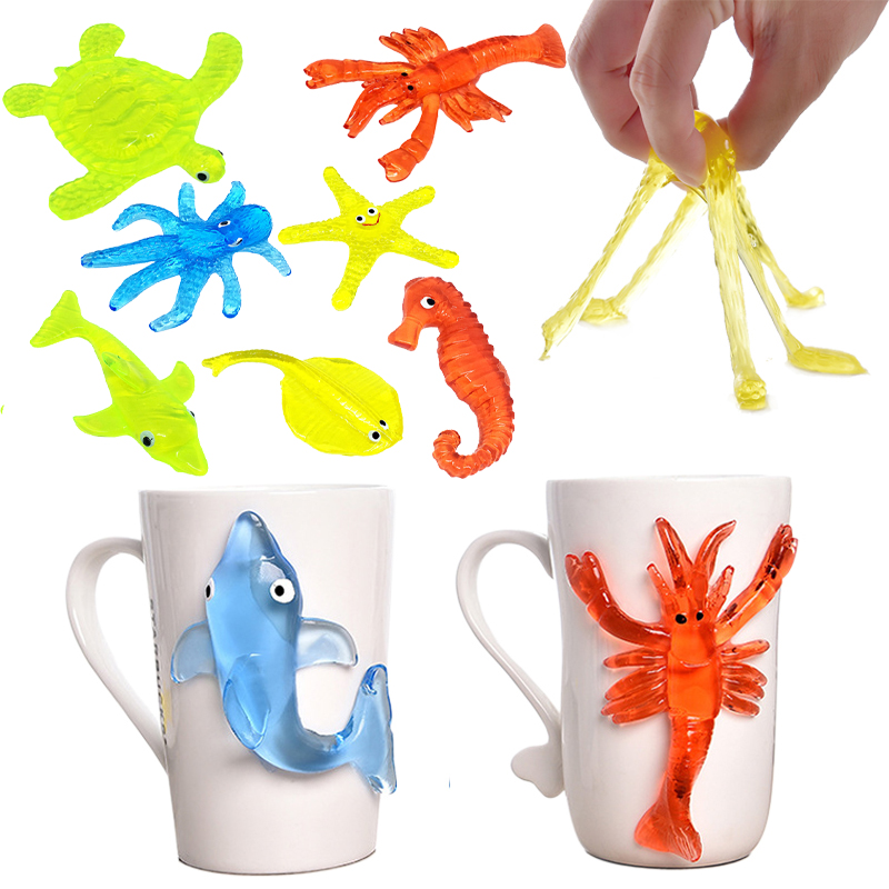 6pcs Cute Squeeze Toys Favors Multi-color Sticky J... – Vicedeal