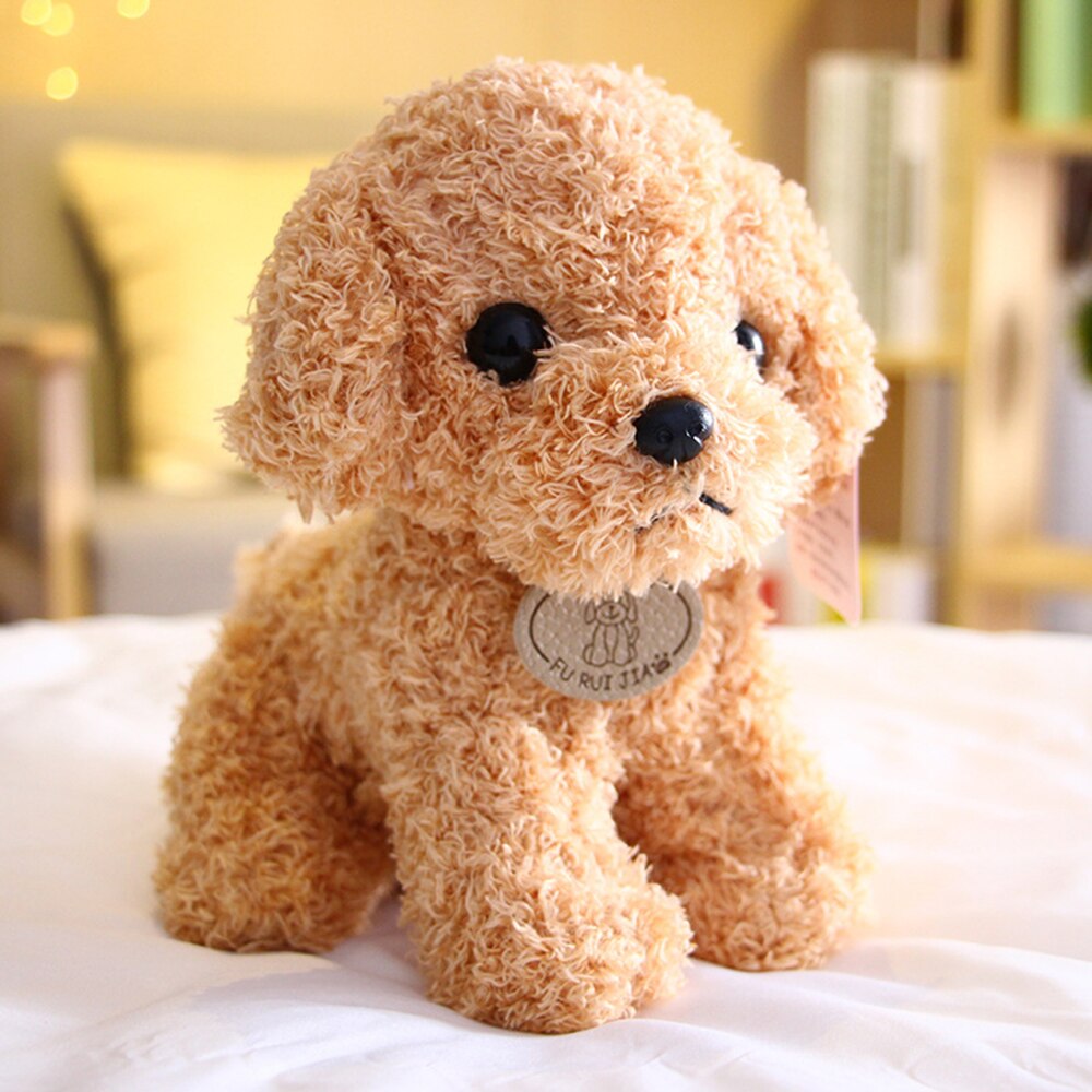 Teddy Dog Pillow Puppy Dog Stuffed Plush Toy Simul... – Grandado