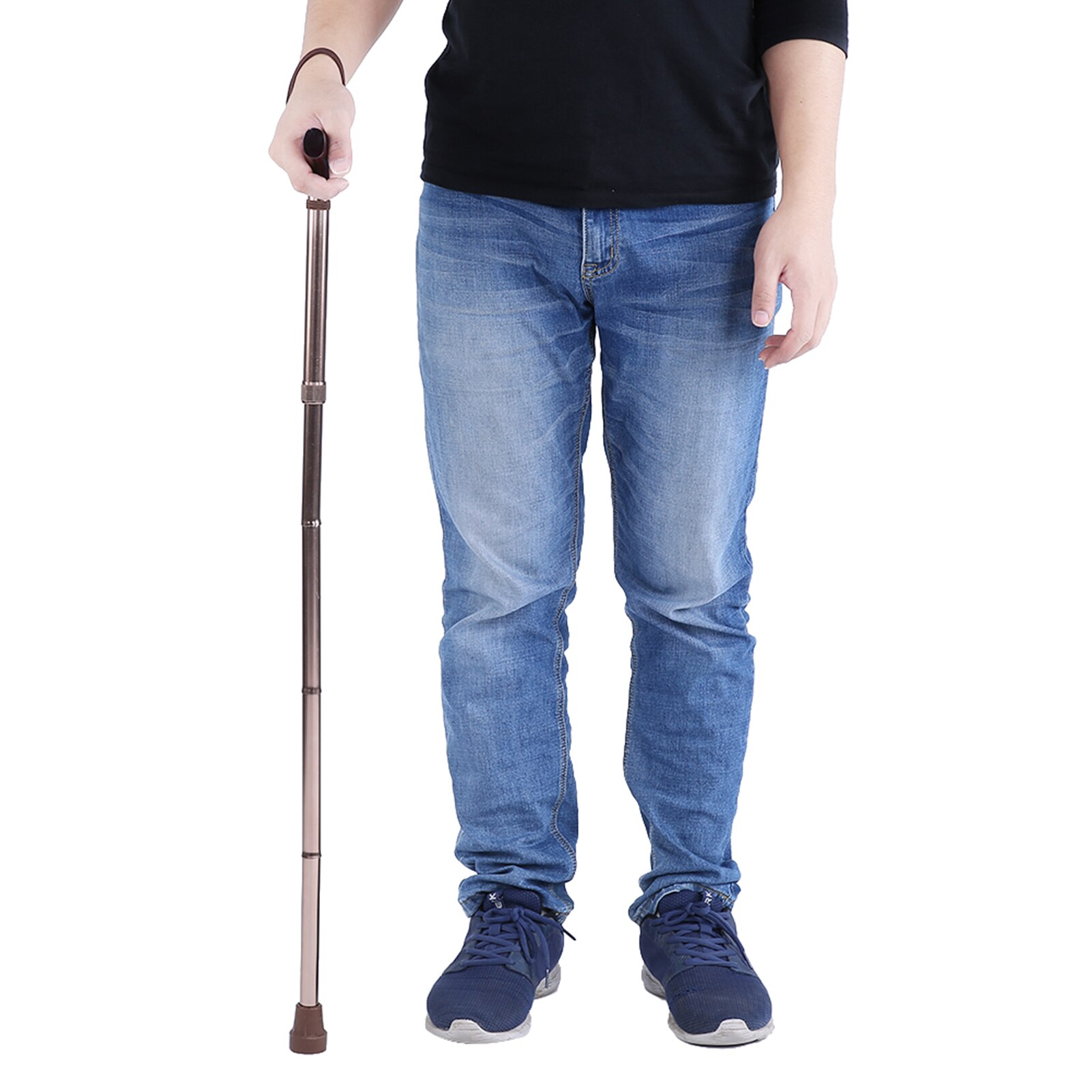 Handle Folding Cane Walking Stick Blind People wit... – Vicedeal