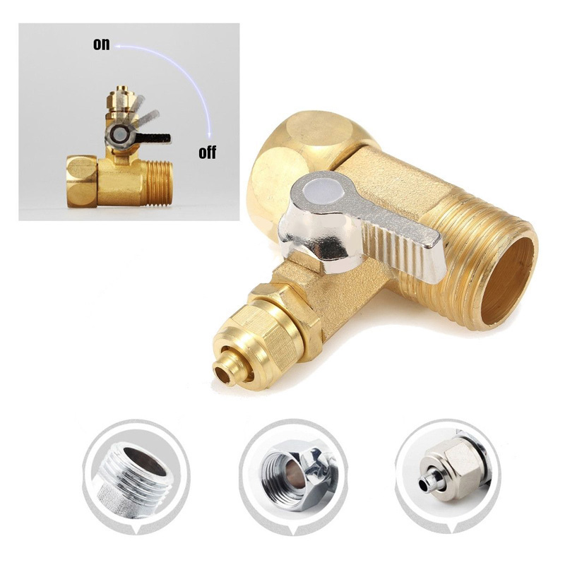 2Pcs 1/2 inch To 1/4 inch Brass Water Tap Ro Feed ... – Vicedeal