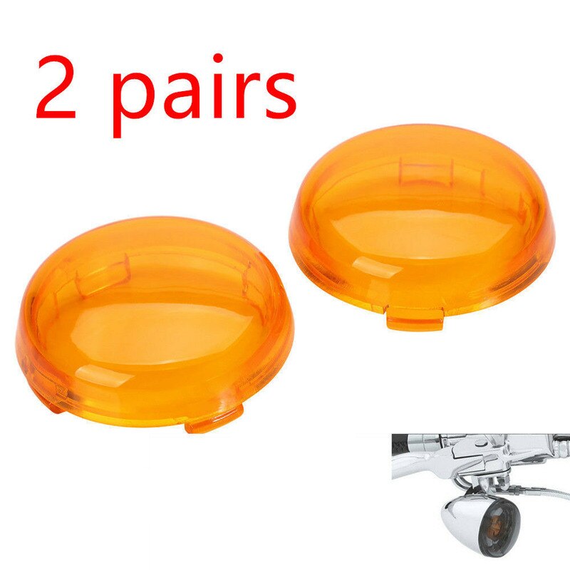 4X Amber Turn Signal Light Lens Cover For 86 Harle... – Grandado