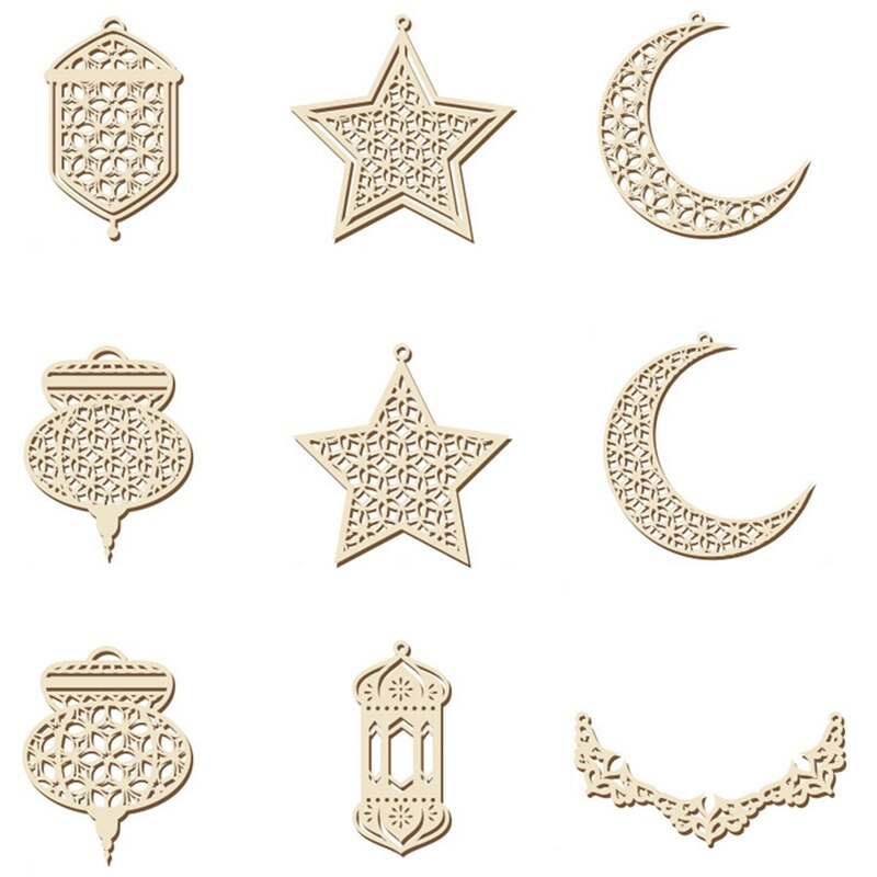 -Ramadan Kareem Decoration Moon Star Wind Lantern ... – Vicedeal