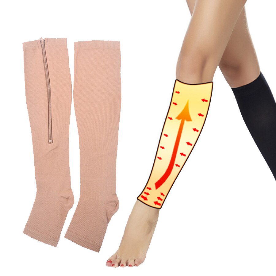 Kompression Anti-Krampfadern Socken Zipper Schlank... – Vicedeal
