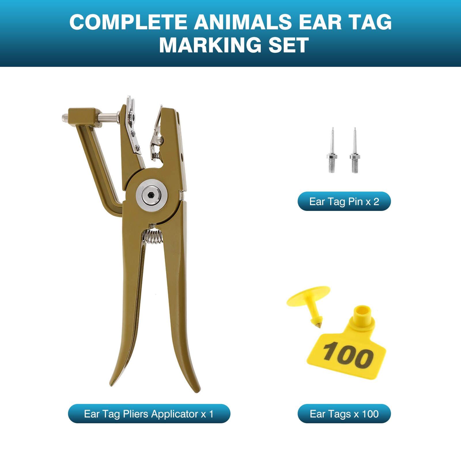 Livestock Identification Numbered Ear Tags for Cat... – Grandado