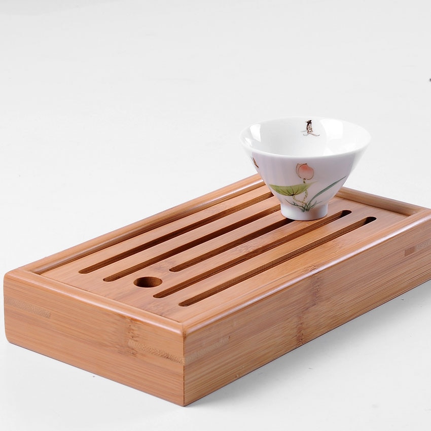 Chinese Traditions Bamboo Tea Tray Solid Bamboo Te... – Grandado