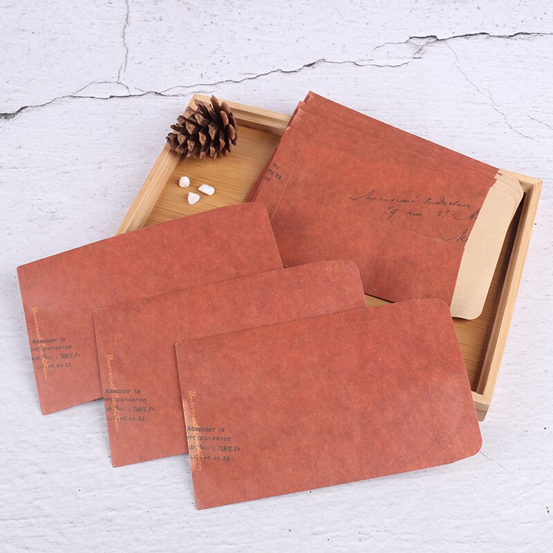 10 pcskraft papir konvolutt årgang brev utskrift v... – Grandado