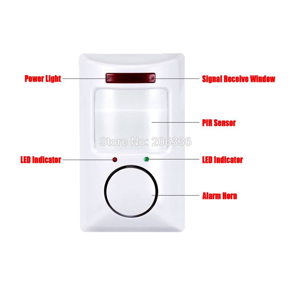 Security Portable 105dB PIR Motion Detector Infrar... – Grandado