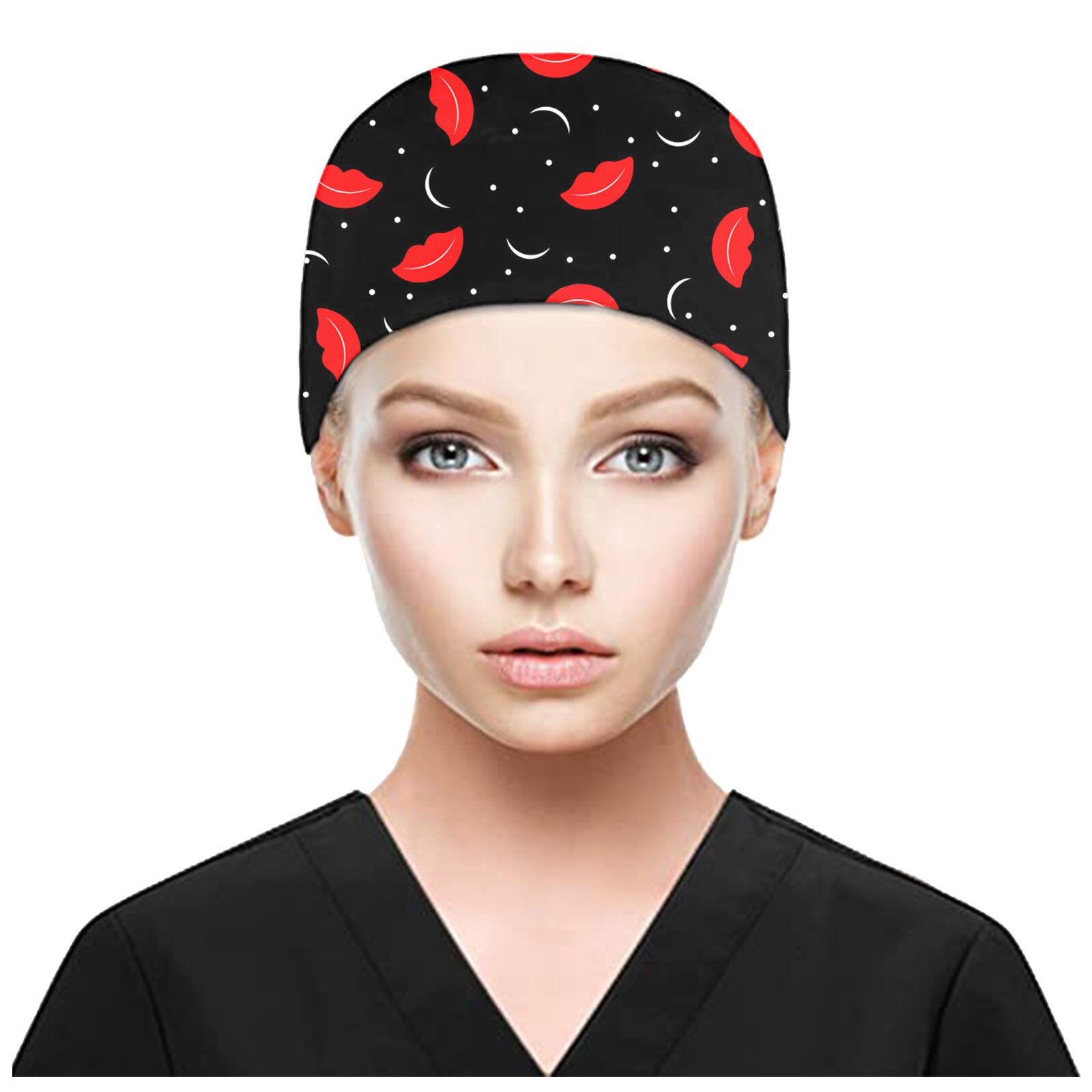 Scrub Caps Werken Cap Met Knoppen En Lint Stropdas... – Grandado