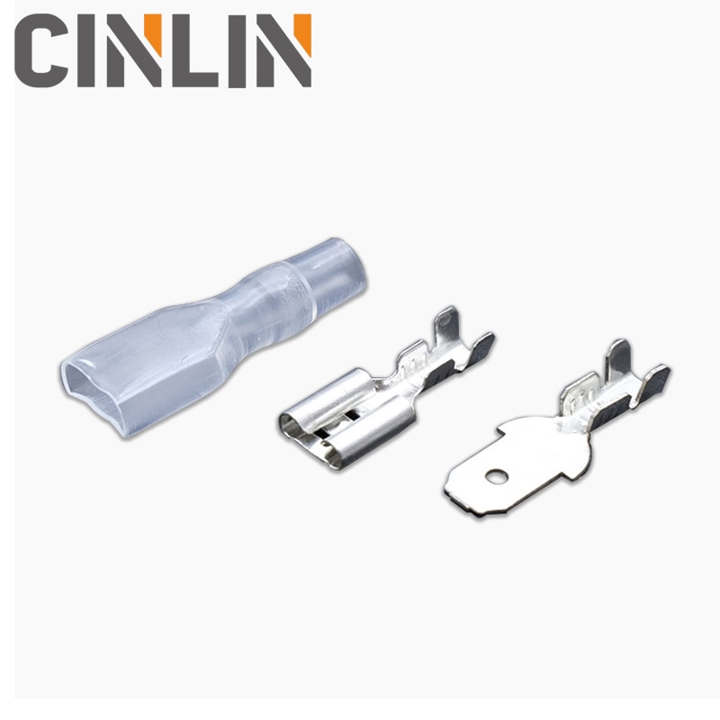 2.8/4.8/6.3mm Male/Female Spade Crimp Terminals Cr... – Vicedeal