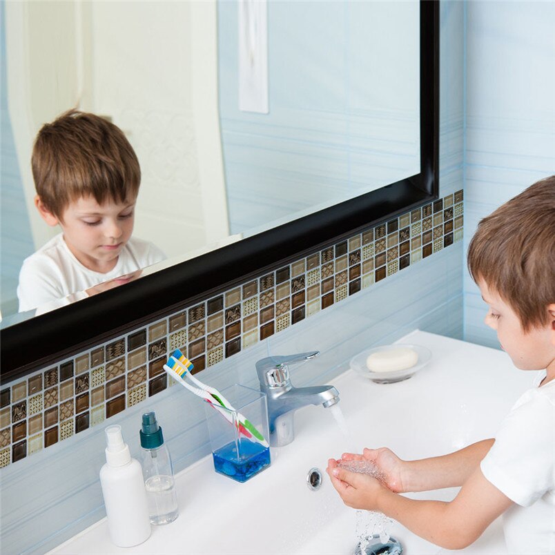 18PCS 3D Simulation Tile Sticker Decal for Living ... – Grandado