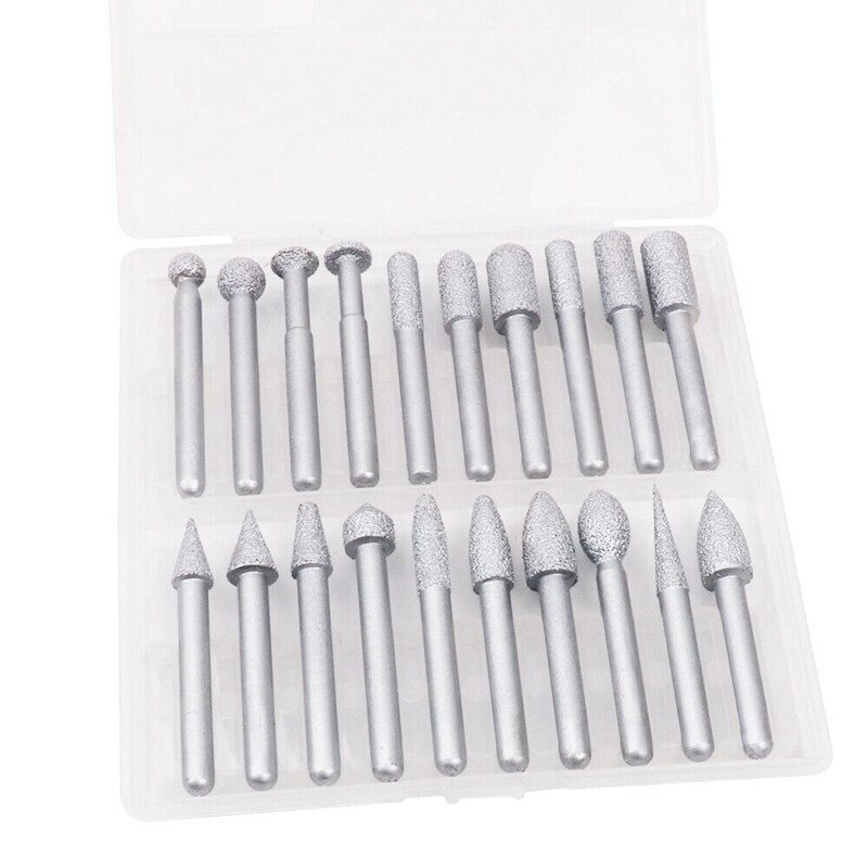20Pcs Diamond Grinding Head Set Rotary Burrs Abras... – Grandado