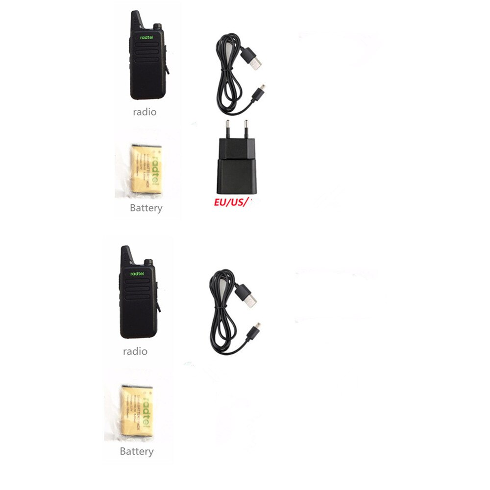 2pcs RADTEL RT-10 UHF 400-470 MHz MINI handheld tr... – Vicedeal