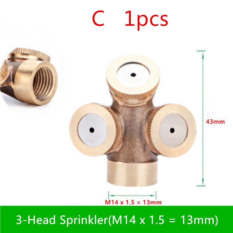 Fast 3-Nozzle Misting Sprinkler Brass Misting Spra... – Vicedeal